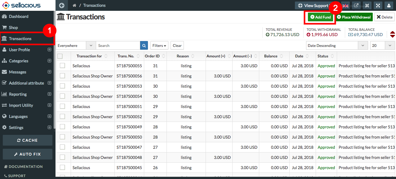 Ewallet | Learn Sellacious